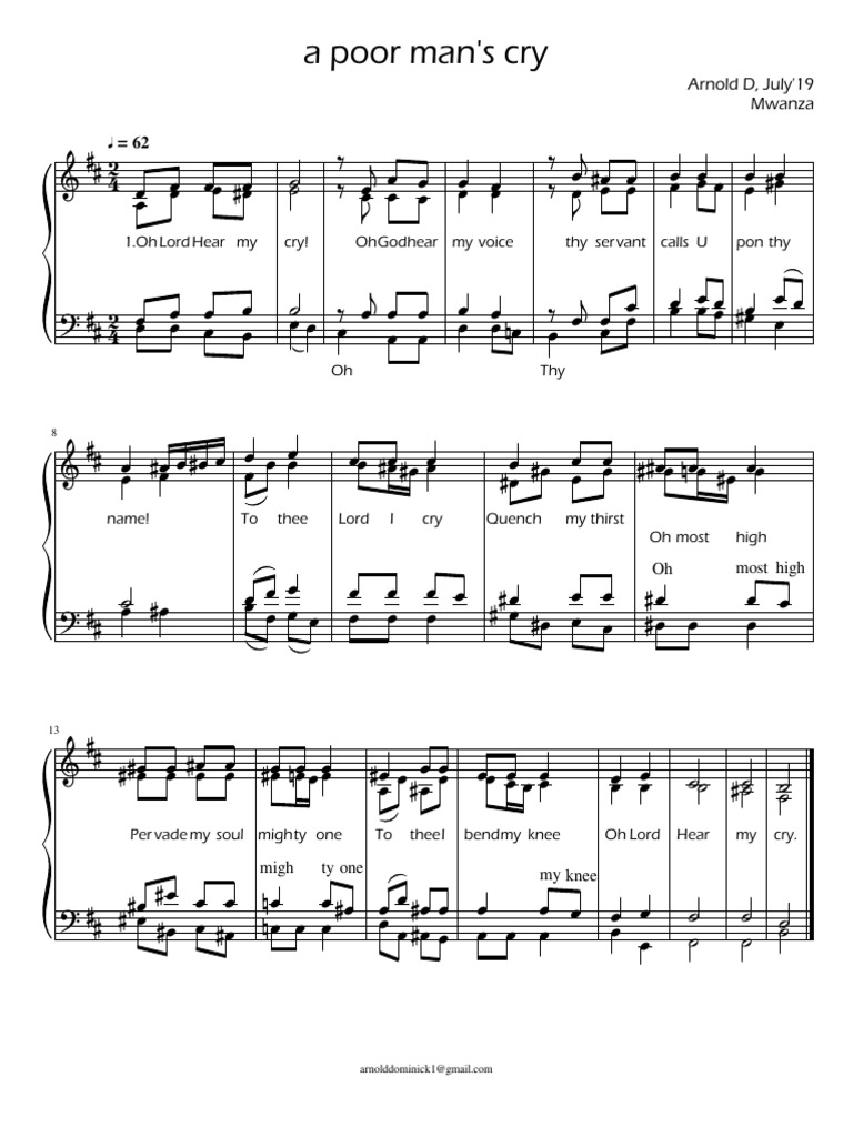 Kilio Cha Maskini | PDF