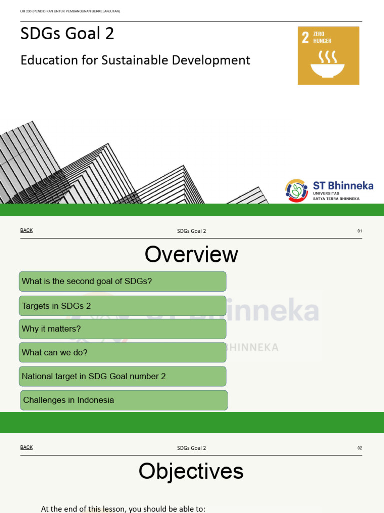 Week 2 - SDG Goal 2.Pptx - Compressed | PDF | Economies | Hunger