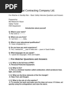 Safety Officer Interview Q&A Guide | PDF | Personal Protective ...