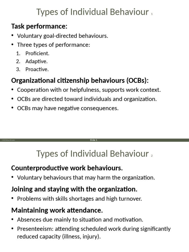 McShane11e - Ch02 and Ch03 Final | PDF | Self Concept | Perception