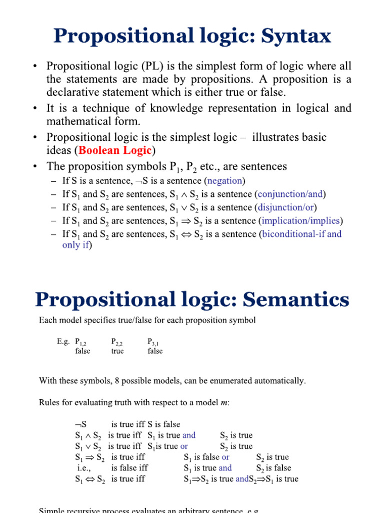 Proposition Logic1 | PDF