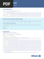 AXA Reimbursement Claim Form | PDF | Patient | Medical Diagnosis