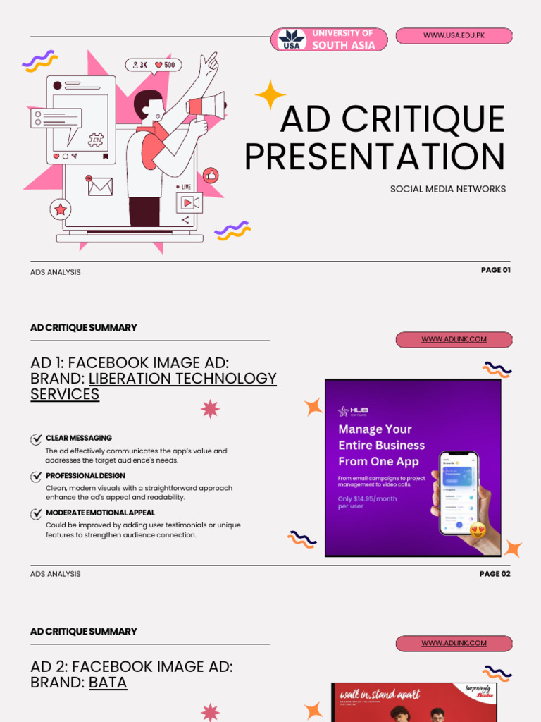 Ad Critique Presentation | PDF | Brand | Facebook
