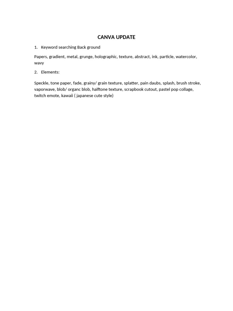 Canva Update | PDF