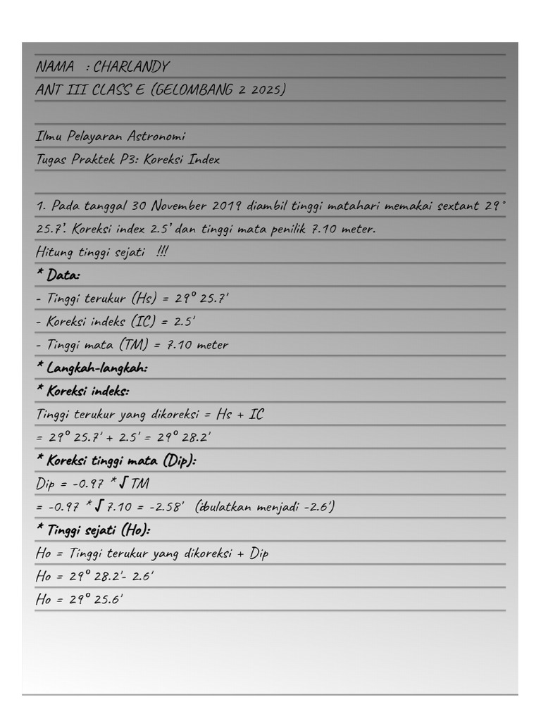 24-03-2025 Essay Ilmu Pelayaran Astronomi N.040 (T) P03 | PDF