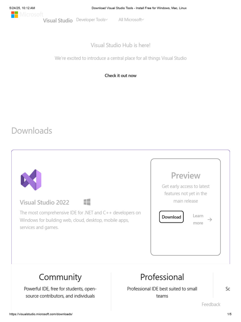 Free Visual Studio Tools for All Platforms | PDF | Integrated ...