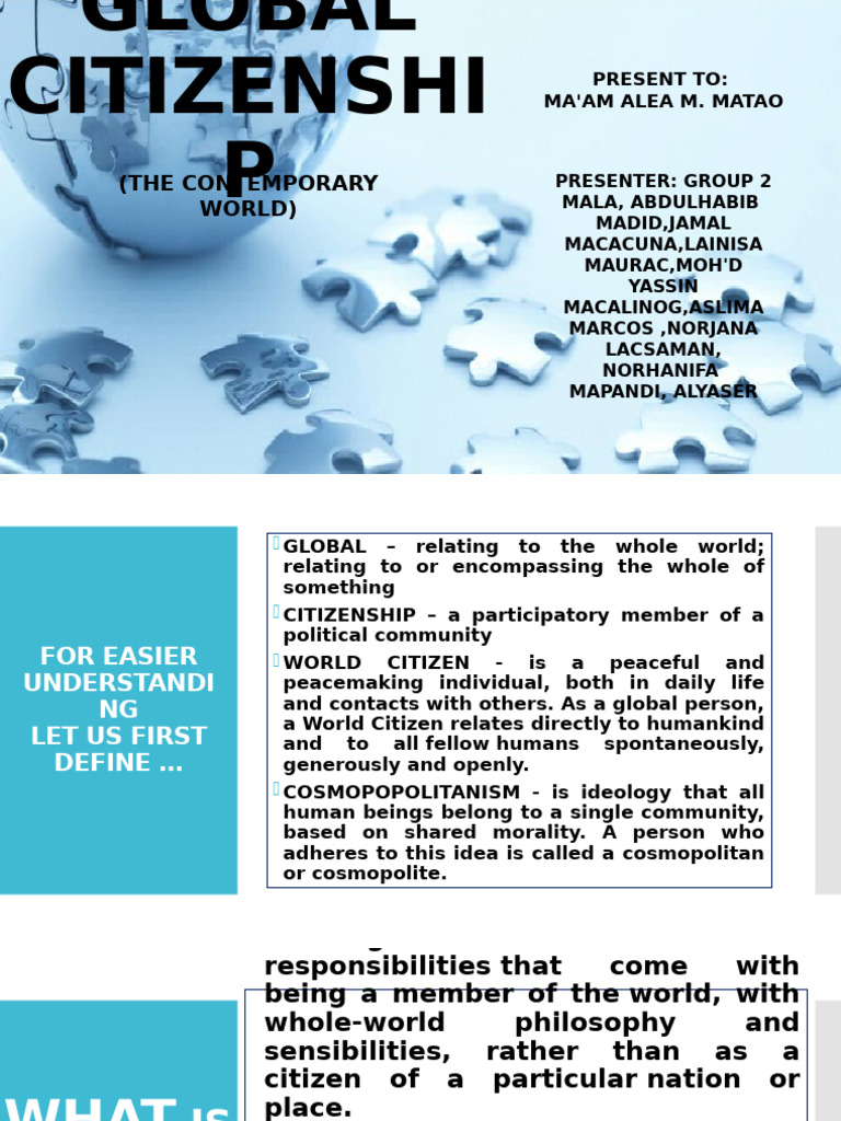 Global Citizenship | PDF | Social Psychology