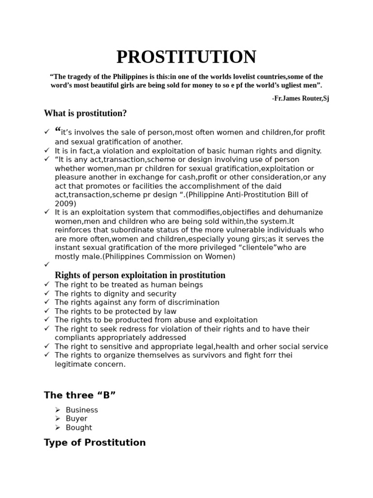 Soft Copy Group 6 Prostitution | PDF | Sexually Transmitted Infection | Human Diseases And Disorders