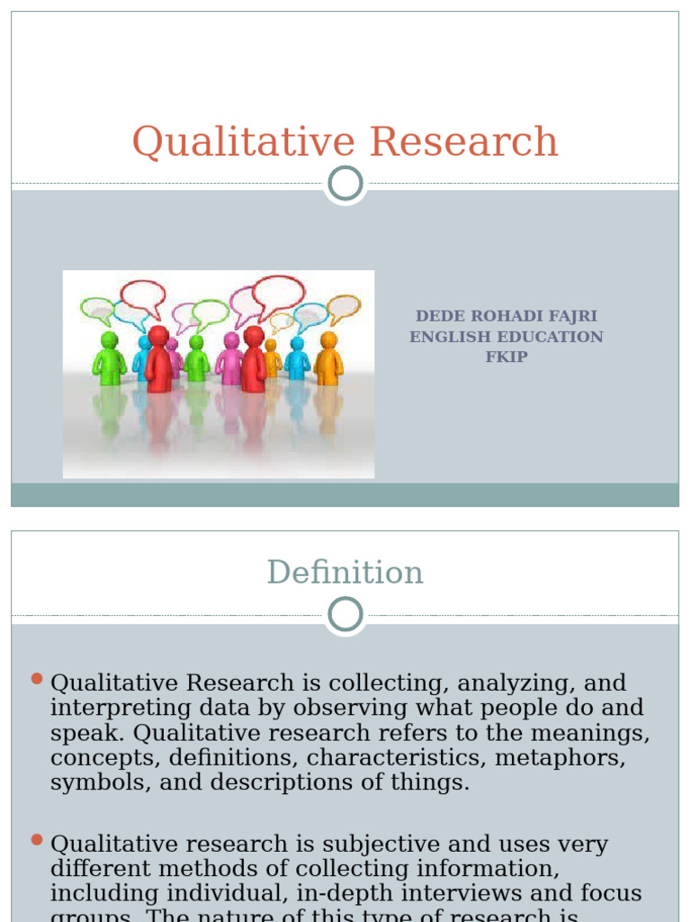 Qualitative Research | PDF | Qualitative Research | Focus Group
