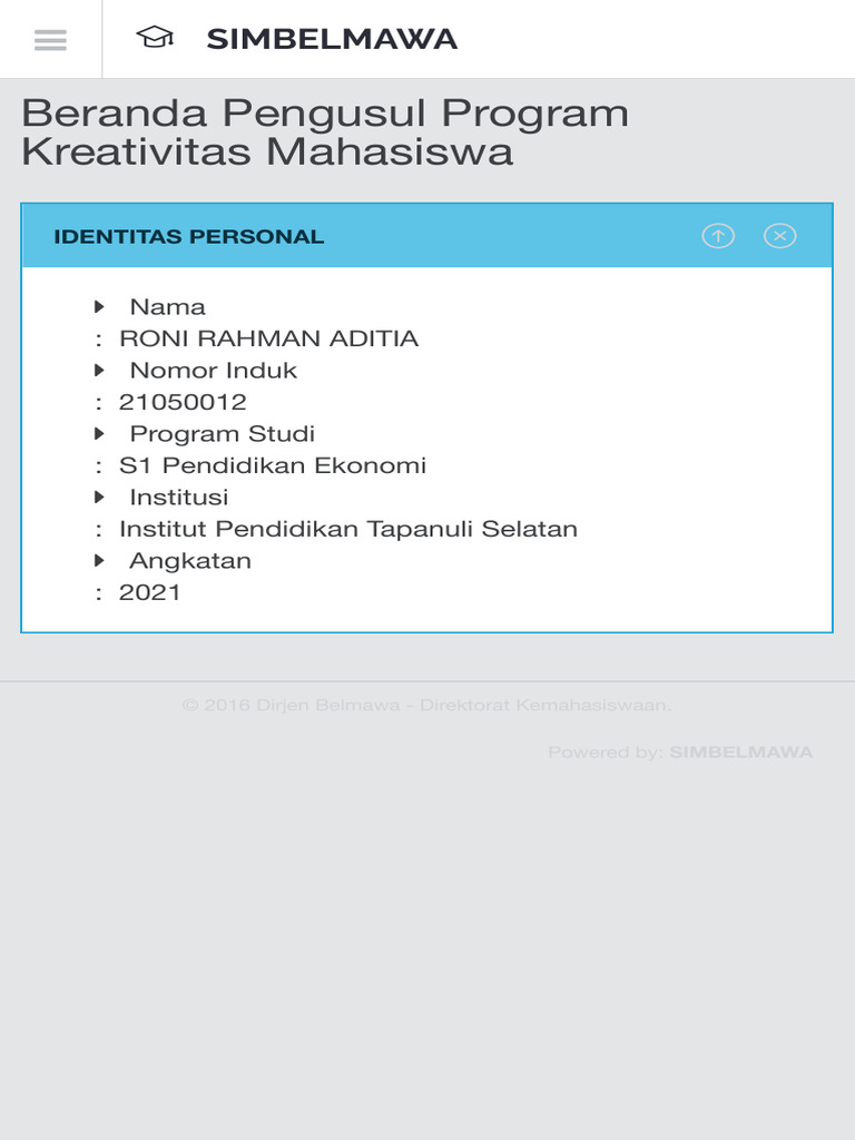 Simbelmawa - Program Kreativitas Mahasiswa | PDF