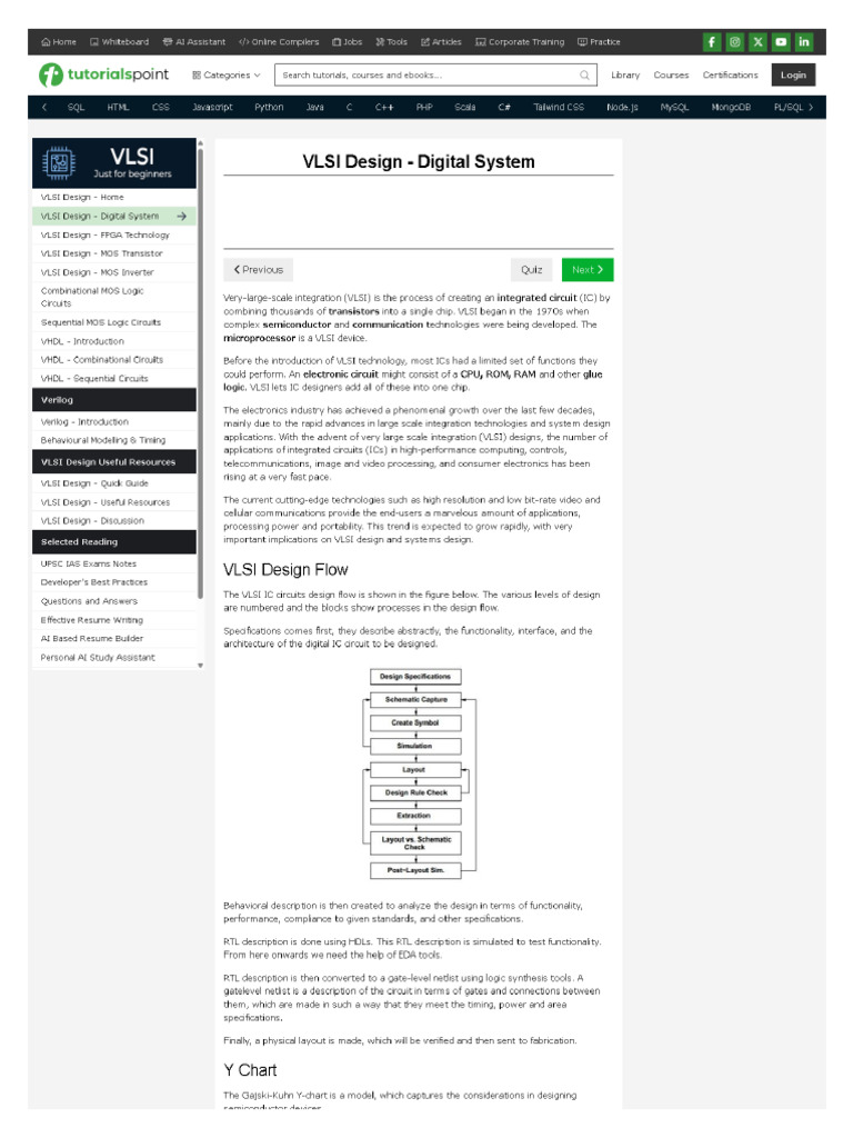 VLSI Design - Digital System | PDF