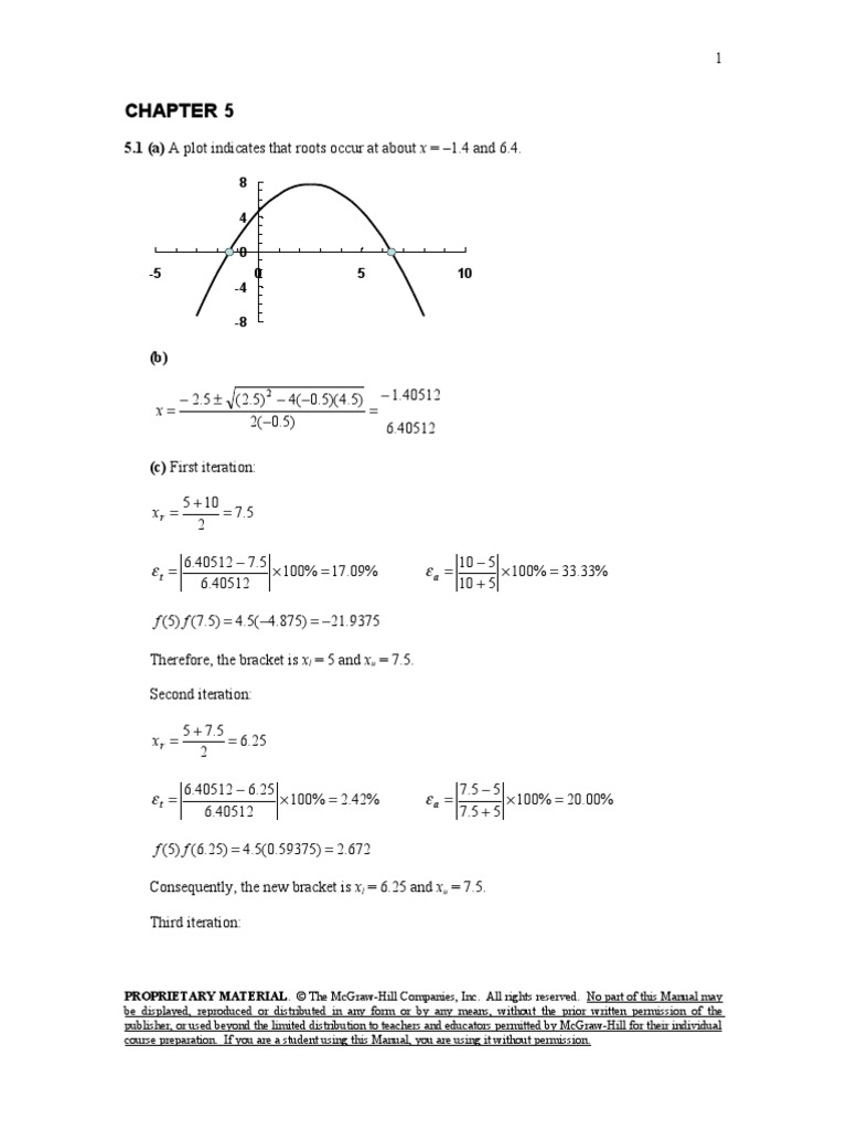 Numerical Method For Engineers Chapter 5 Pdf