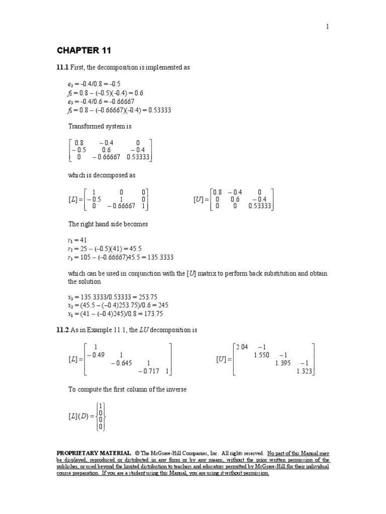 Numerical Method For Engineers Chapter 11 Pdf