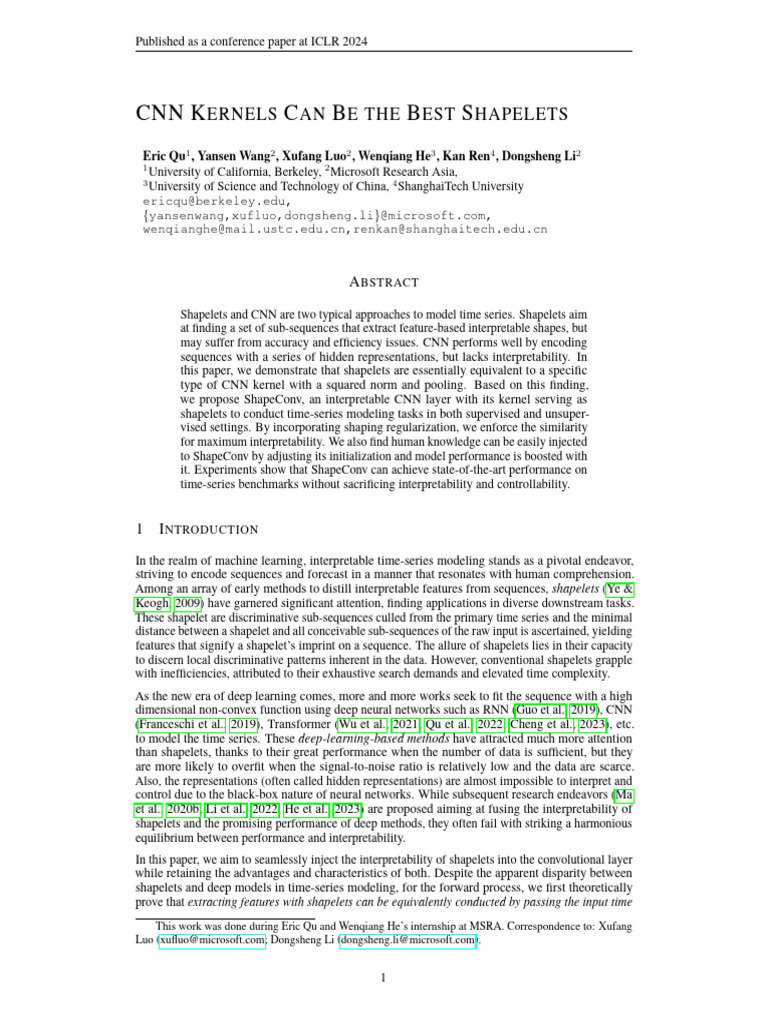 8442_CNN_Kernels_Can_Be_the_Be | PDF | Convolution | Time Series