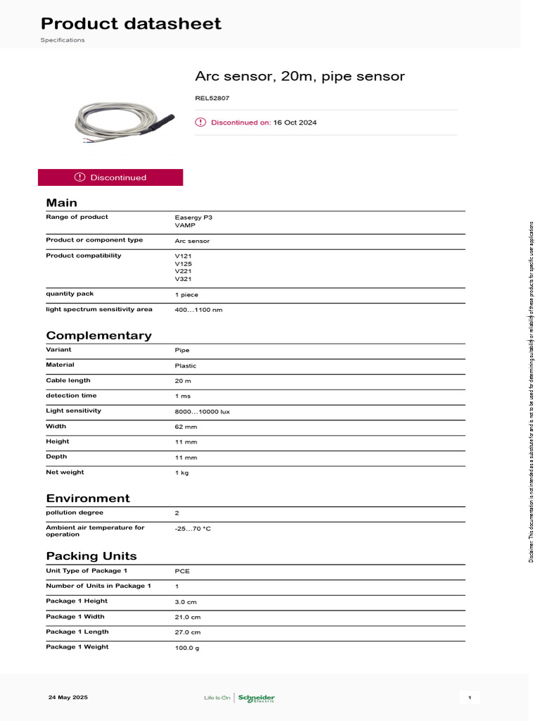 Schneider Electric - PowerLogic-P3-Protection-Relays - REL52807 | PDF ...