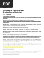 Animal Farm: The Revolution Script | PDF
