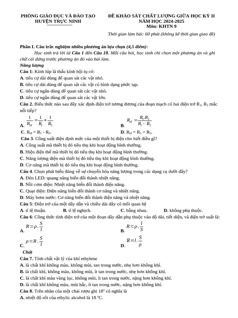 ĐỀ_KNTT_KHTN9-GKII | PDF