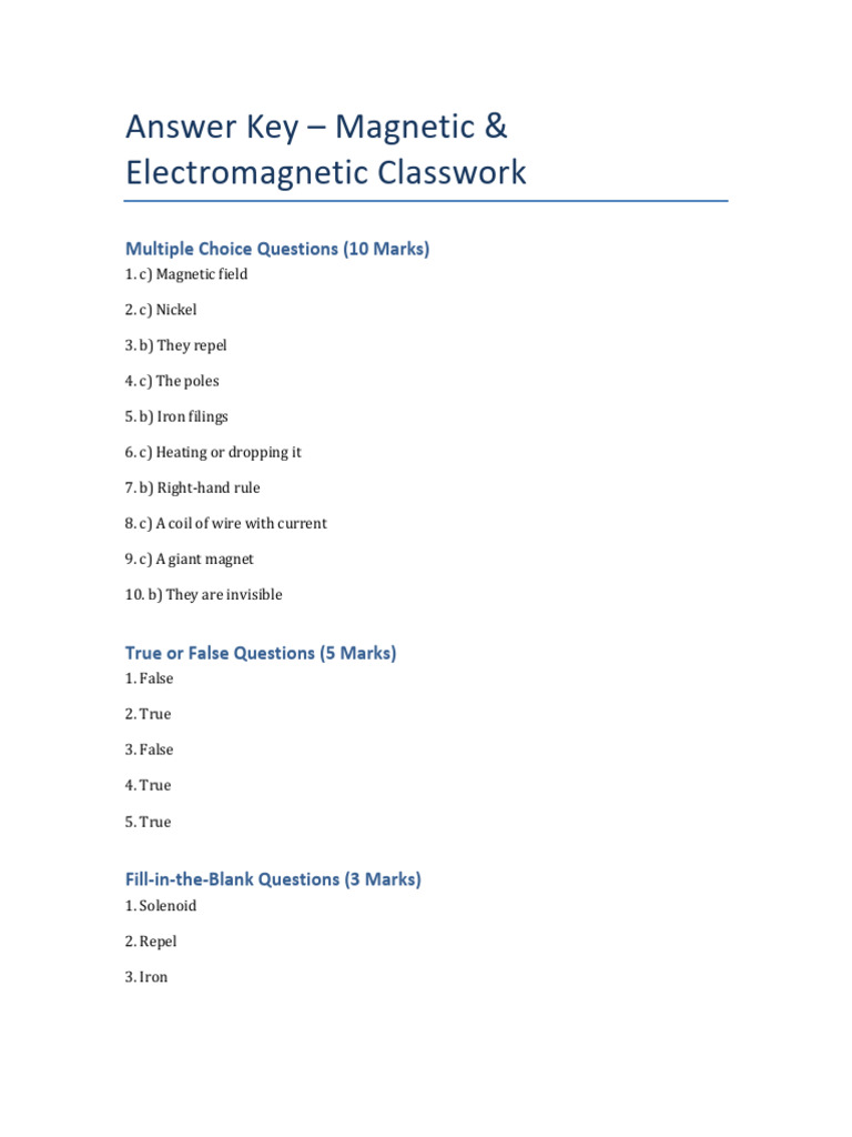 Magnetic & Electromagnetic MS | PDF