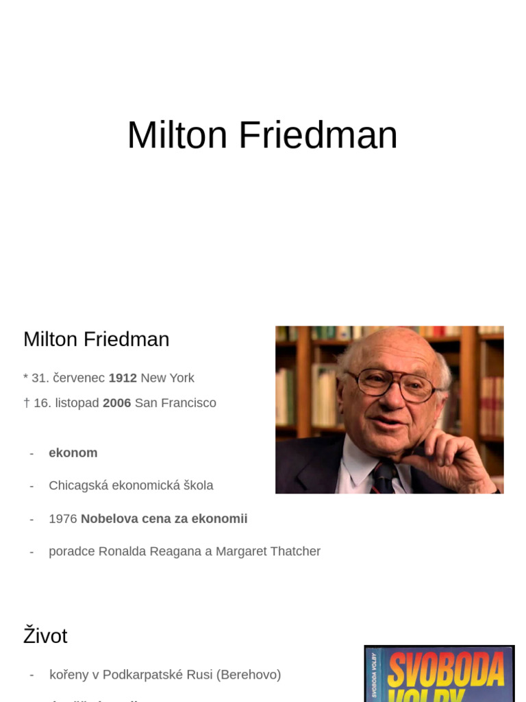 Milton Friedman | PDF