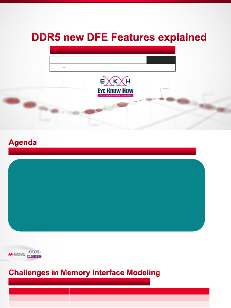 EKH - Overcoming - DDR - Challenges - With - DRAM - AMI - Modeling - 20240727 | PDF | Dynamic ...