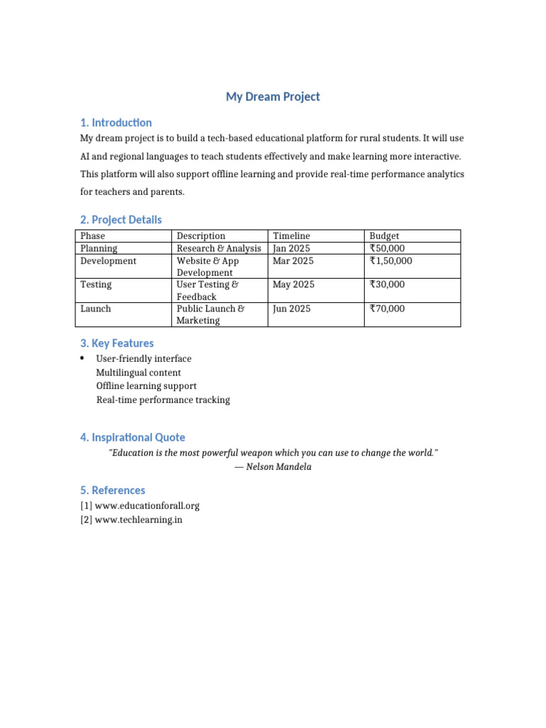MS Word Practice Project | PDF