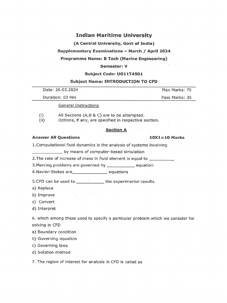 Mar - Apr24 - Introduction To CFD Nhuuuunu JNBH | PDF