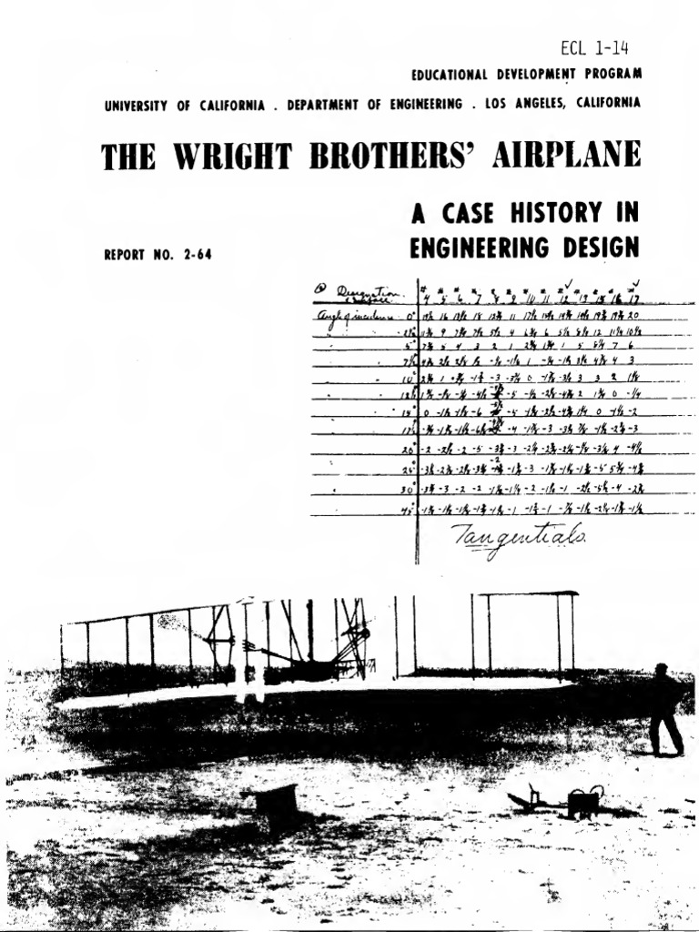 ECL 1 14 The Wright Brothers Airplane | PDF