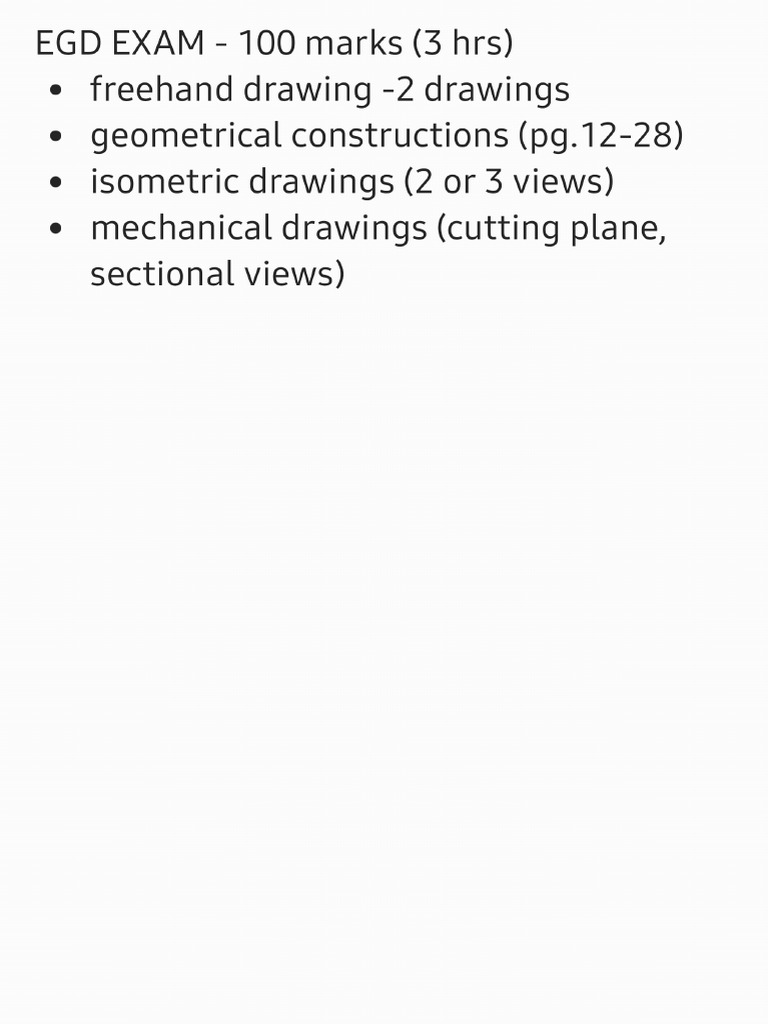 EGD Exam - 100 Marks (3 HRS) - 250512 - 081140 | PDF