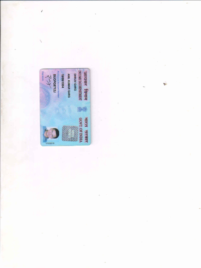 PAN Card D.O.B | PDF