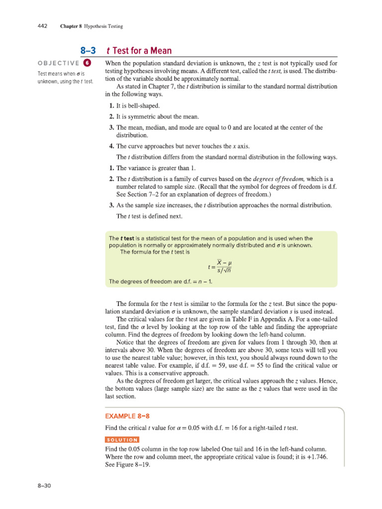 Understanding t Test for Research | PDF