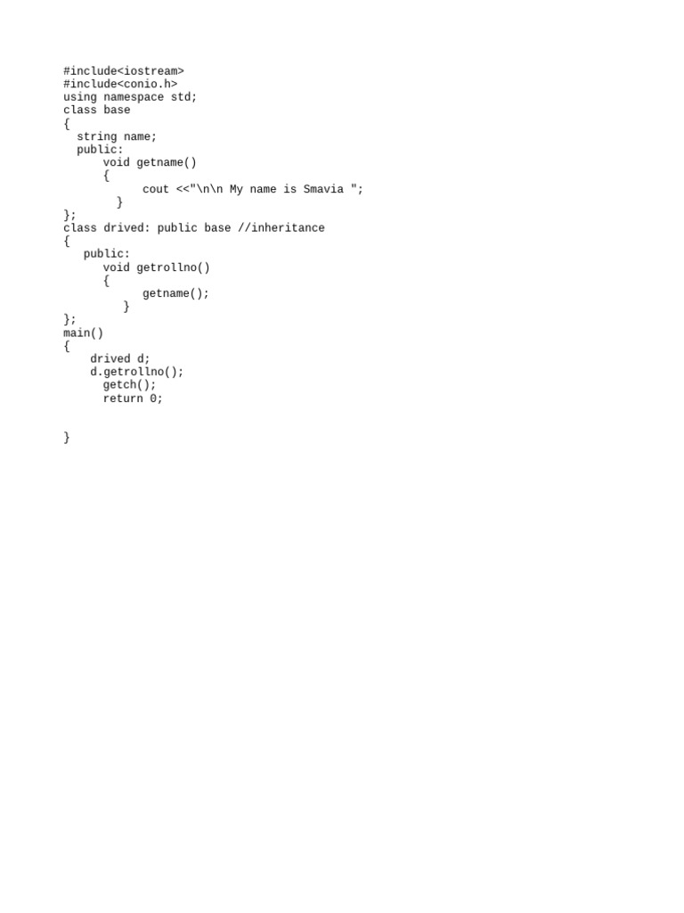 Accessing Base Class Member Functions Lec 23 | PDF