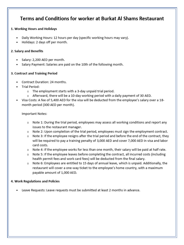 Contract Kitchen Helper | PDF