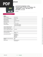 PowerLogic P3U20 Universal Protection Relay | PDF | Ac Power | Power Supply