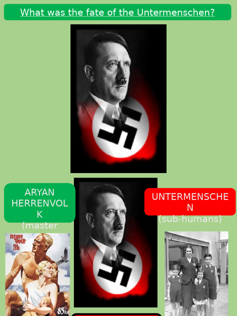 Fate of Untermenschen Under Nazis | PDF | Nazi Germany | Antisemitism