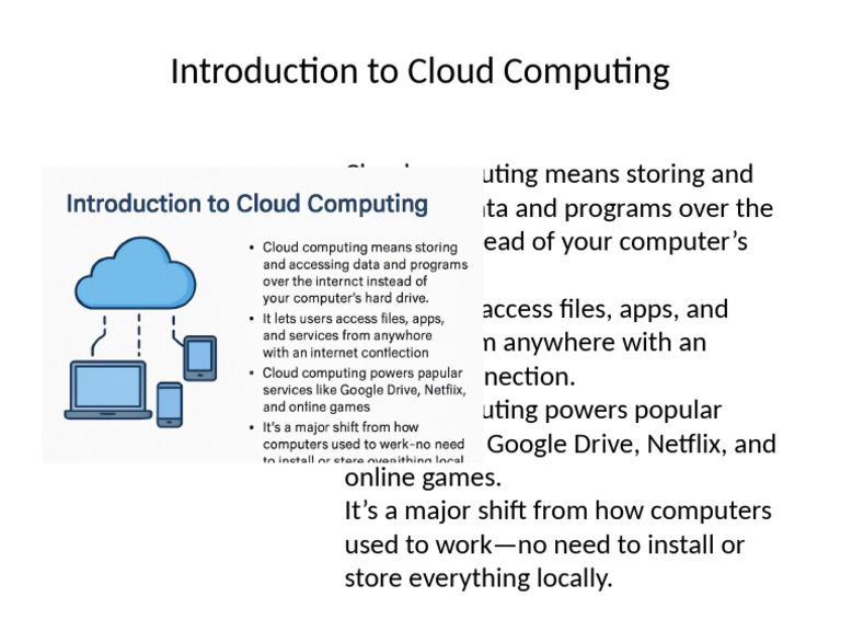 Slide 1 Cloud Computing Intro | PDF