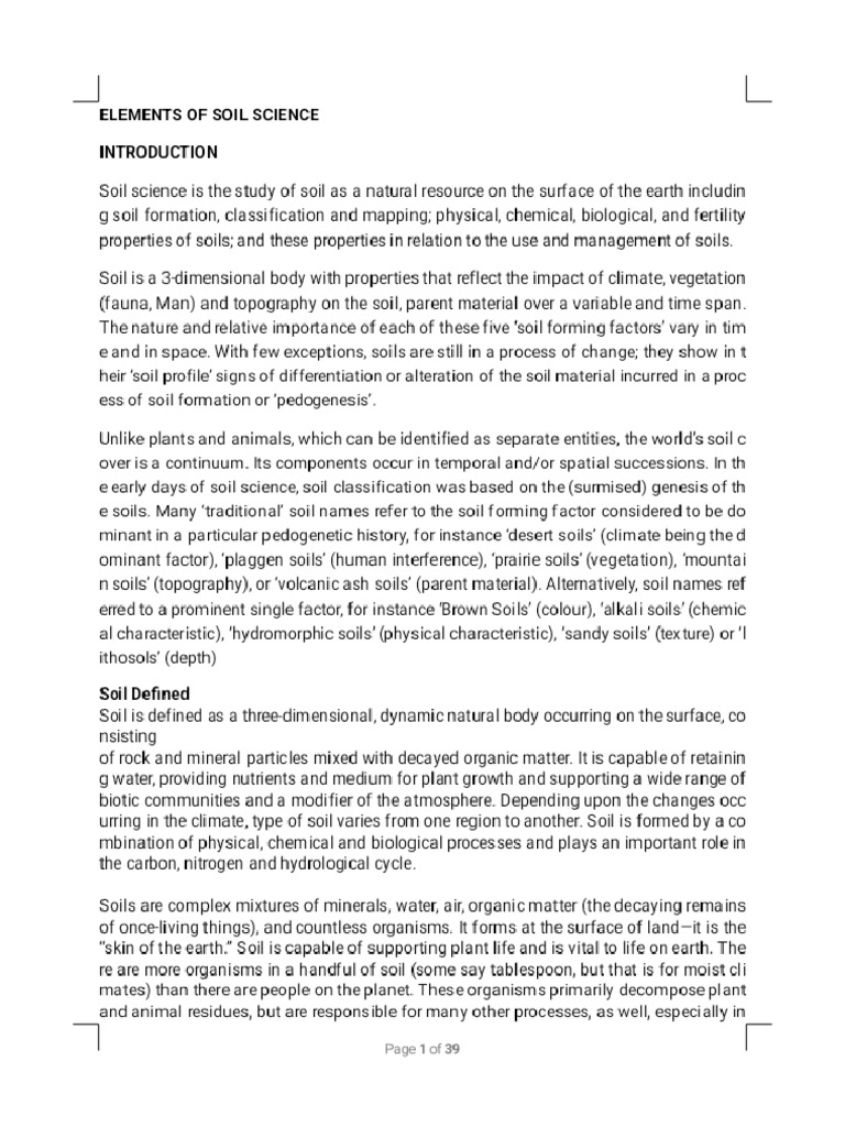 SECOND LECTURE NOTES - Soil Science Updated - Phoenix | PDF
