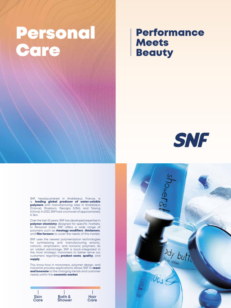 Personal Care Brochure Web 052023 | PDF | Emulsion | Shampoo