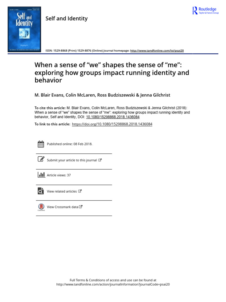 How Groups Impact Running Identity and | PDF | Identity (Social Science ...