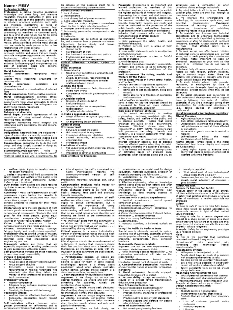 Note Ethics | PDF | Morality | Autonomy