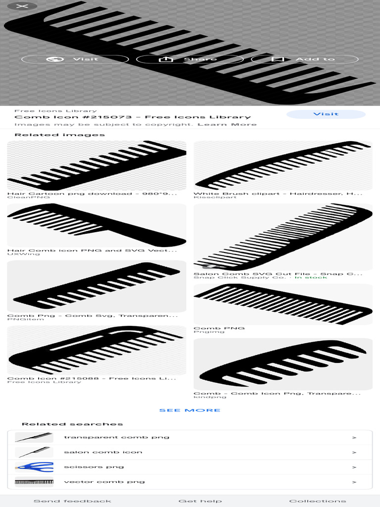Free Comb Icons Collection | PDF