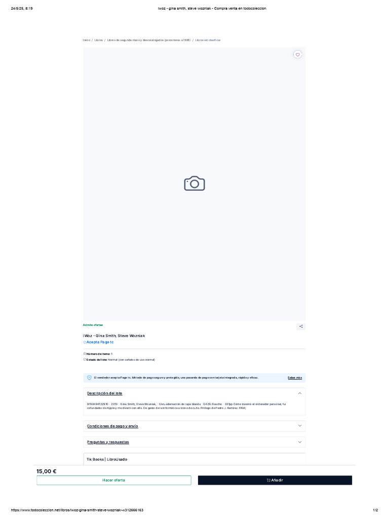 Iwoz - Gina Smith, Steve Wozniak - Compra Venta en Todocoleccion | PDF