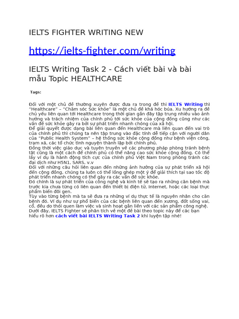 Ielts Fighter Writing New | PDF