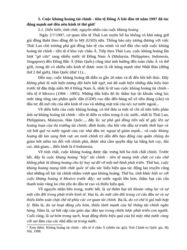 Khung Hoang TC-TT 1997-1998 | PDF