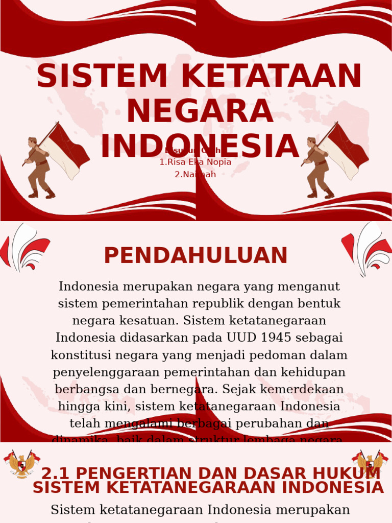 Merah Putih Modern Sederhana Sejarah Bendera Indonesia Presentasi | PDF