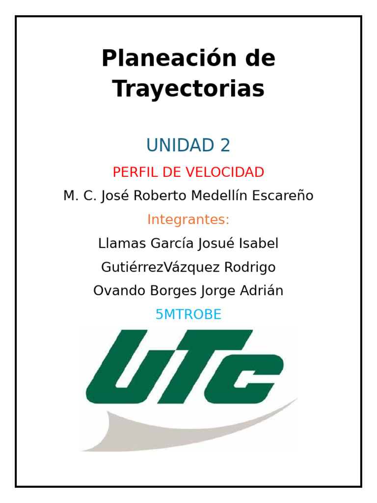 Perfil Trapezoidal en Sistemas Robotizados | PDF | Aceleración | Velocidad
