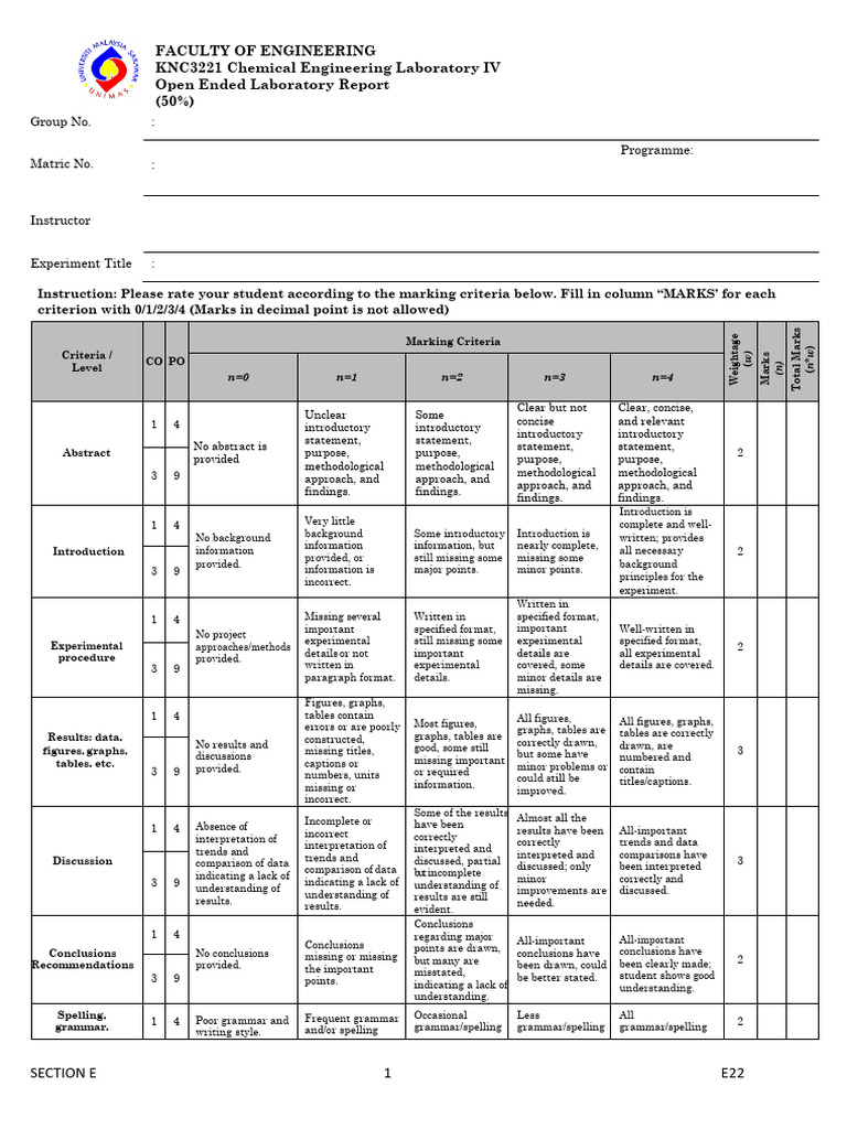 Open Ended Laboratory Report | PDF | Data