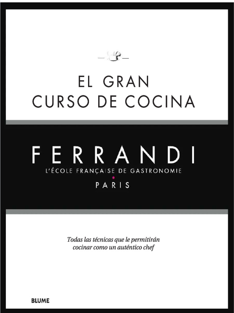 Gran Curso de Cocina Ferrandi PDF | PDF | Salsa | Mayonesa
