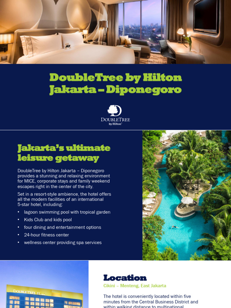 New DoubleTree by Hilton Jakarta - Diponegoro Hotel Presentation | PDF ...