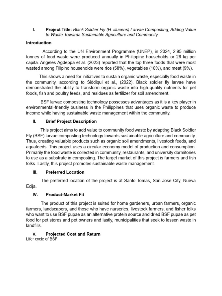 Black Soldier Fly Larvae Composting | PDF | Compost | Agriculture