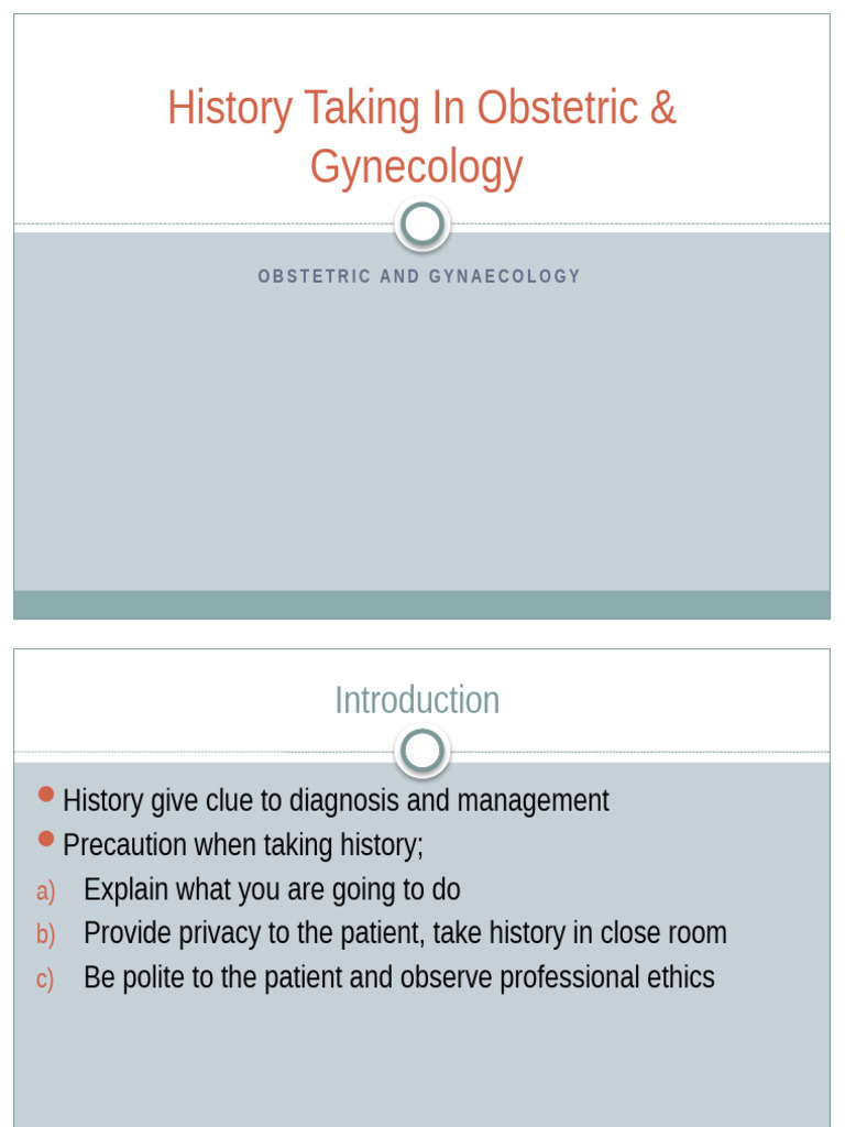 Comprehensive Guide to Obstetric History Taking | PDF | Pregnancy ...